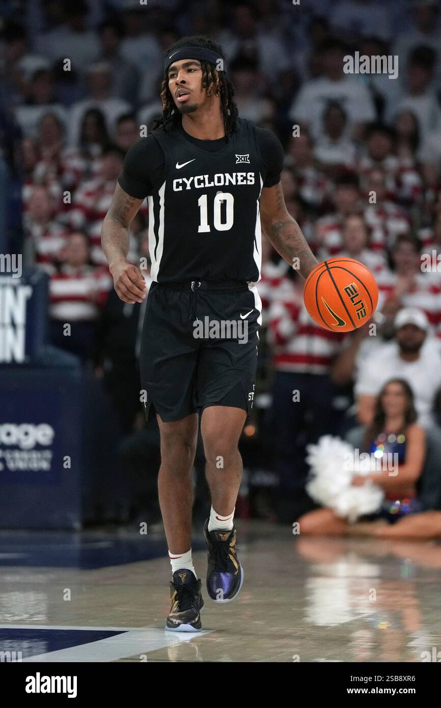 Iowa State guard Keshon Gilbert (10) during the first half of an NCAA ...