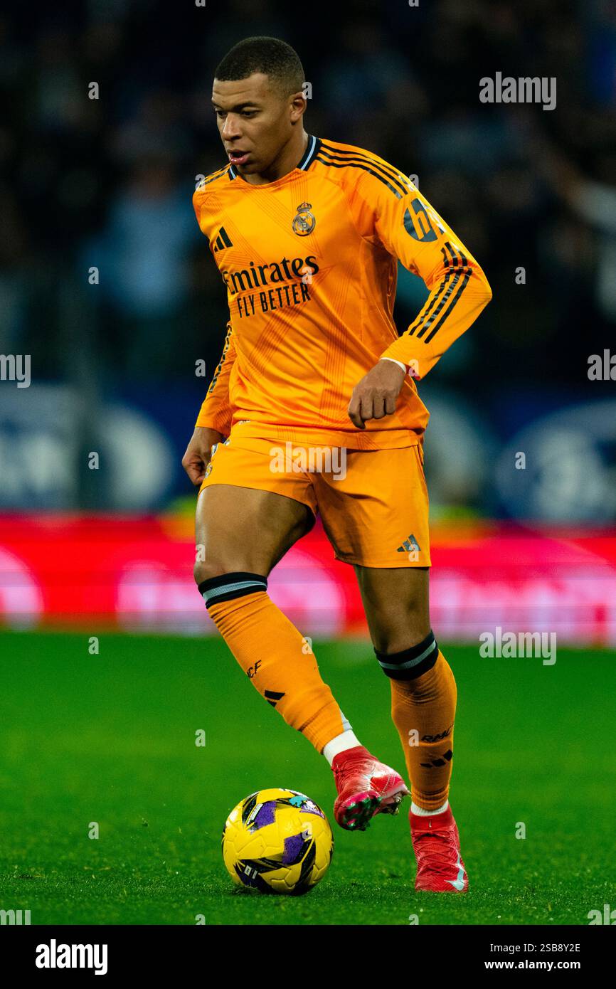 Barcelona, Spain. 1st Feb, 2025. Kylian Mbappe (Real Madrid CF) in ...