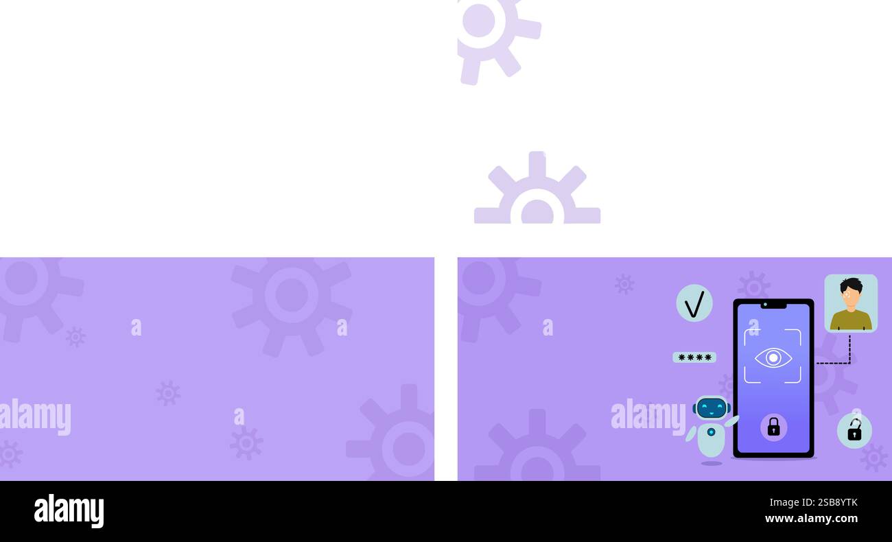 Smartphone Iris Scan Security Illustration Stock Vector Image & Art - Alamy