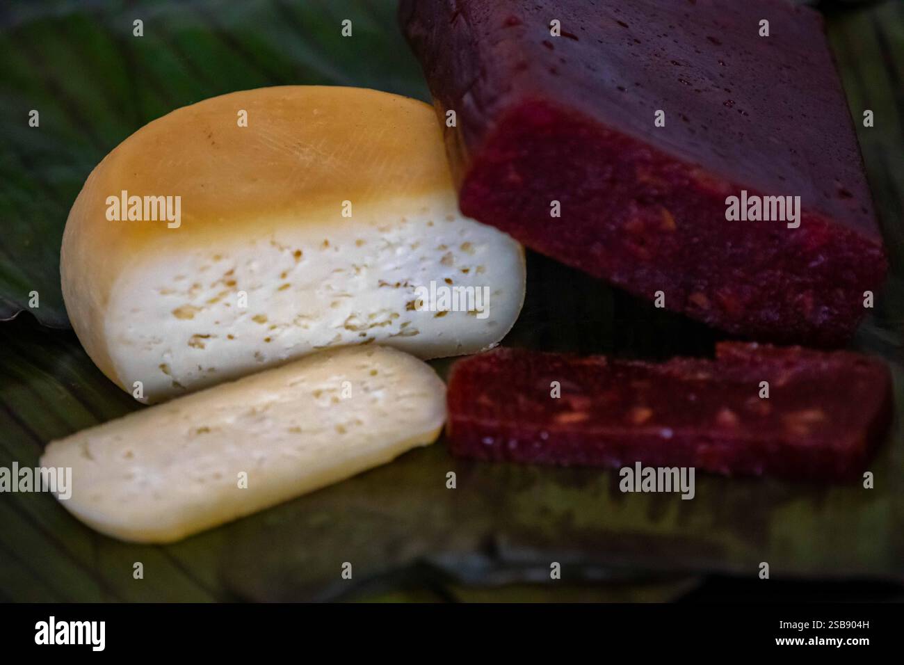 Traditional cheese with guava paste known as Romeo and Juliet Stock ...