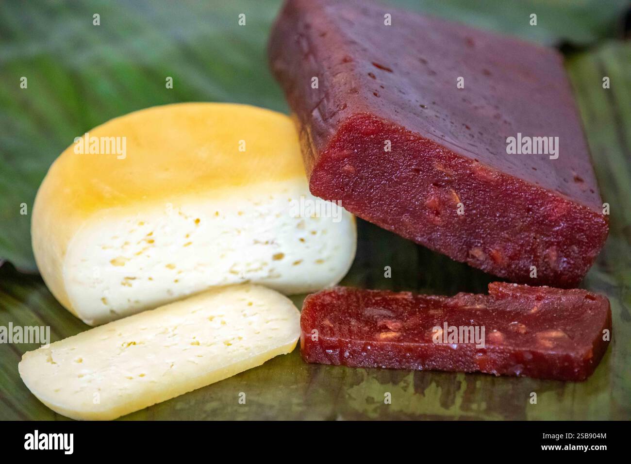 Traditional cheese with guava paste known as Romeo and Juliet Stock ...