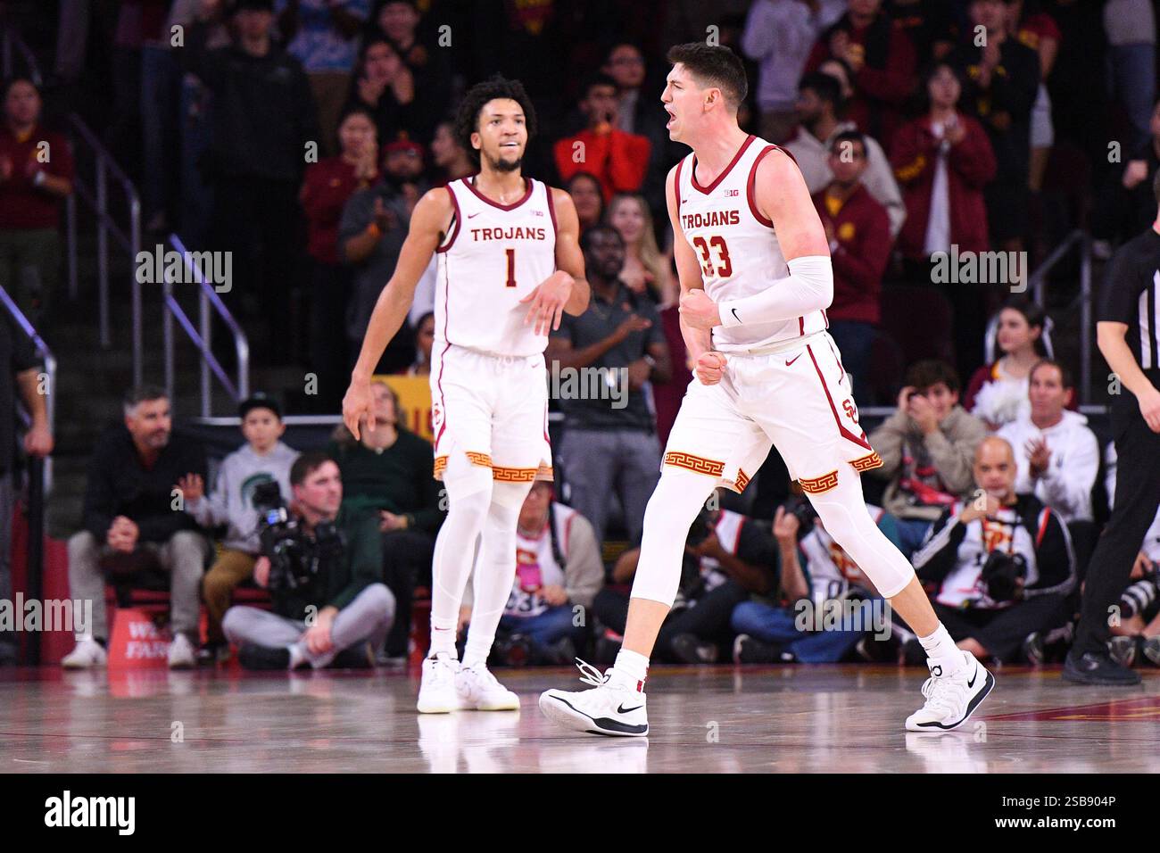 LOS ANGELES, CA - FEBRUARY 01: USC Trojans forward Josh Cohen (33 ...