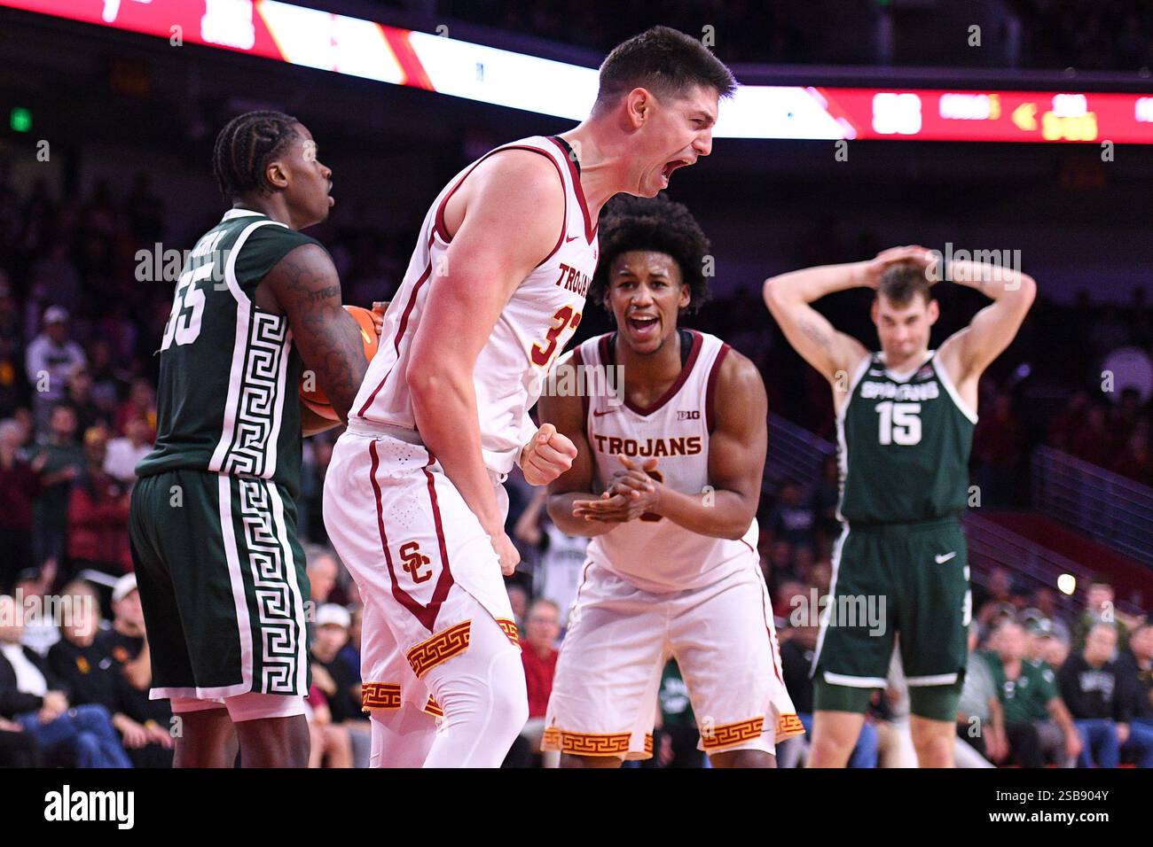 LOS ANGELES, CA - FEBRUARY 01: USC Trojans forward Josh Cohen (33 ...