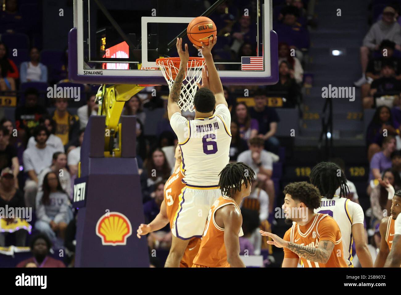 Baton Rouge, United States. 01st Feb, 2025. LSU Tigers forward Robert ...