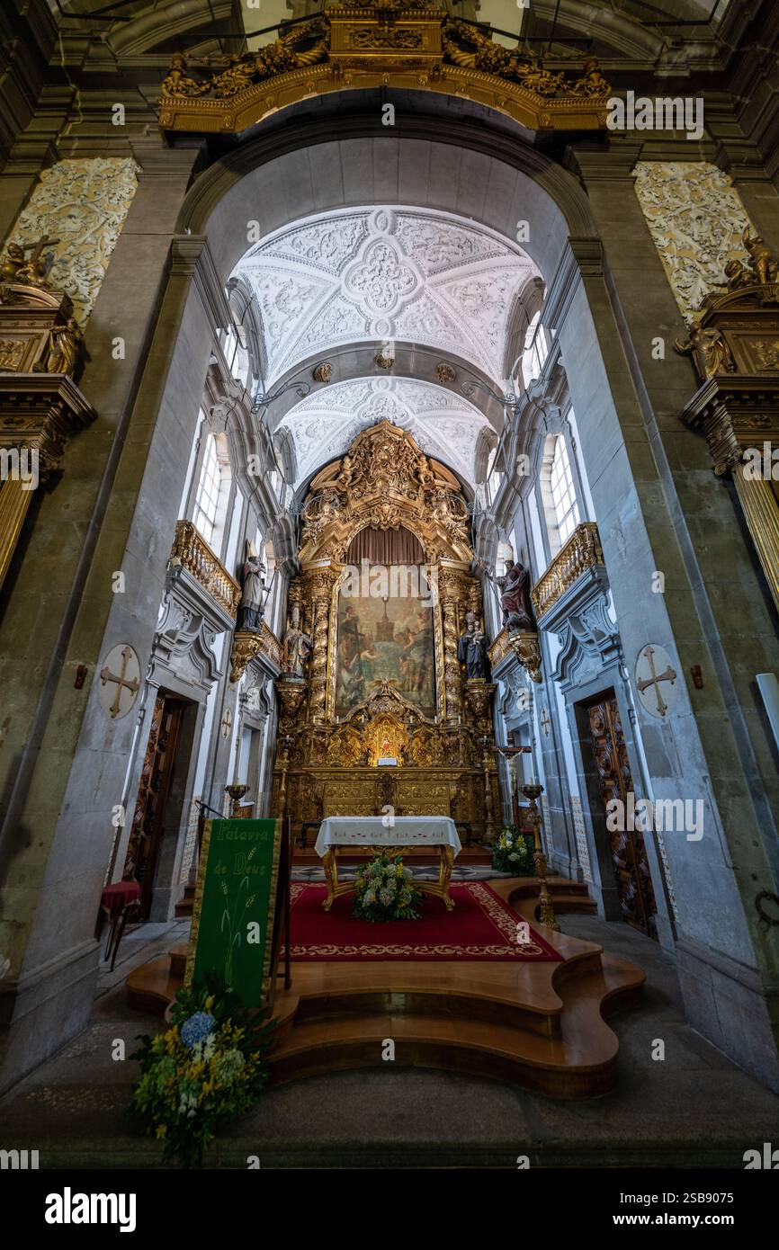 Porto, Portugal - Aug 9, 2024: Facade of Church of St Nicholas in Porto ...