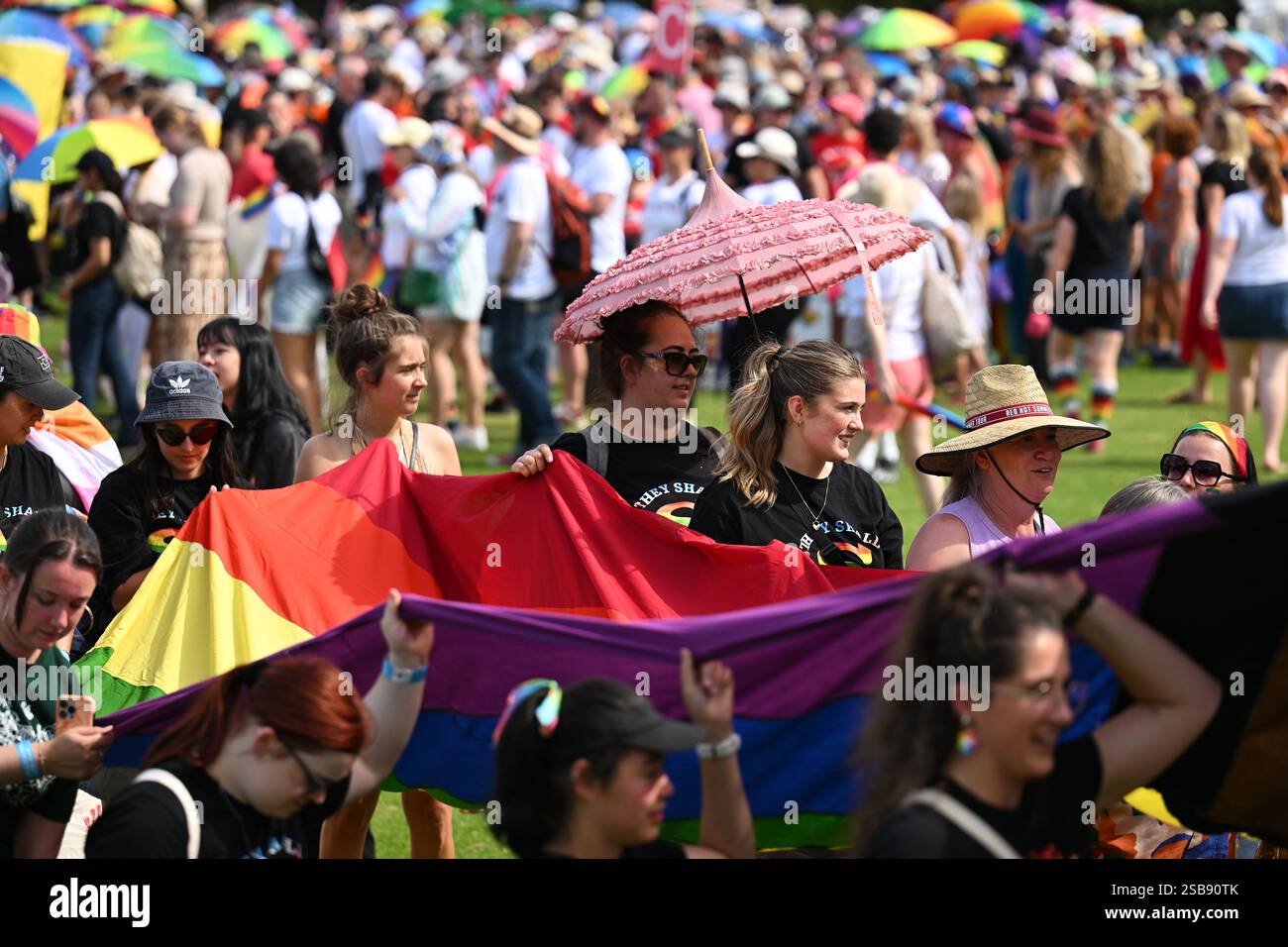 Melbourne, Australia. 02nd Feb, 2025. People participate in the ...