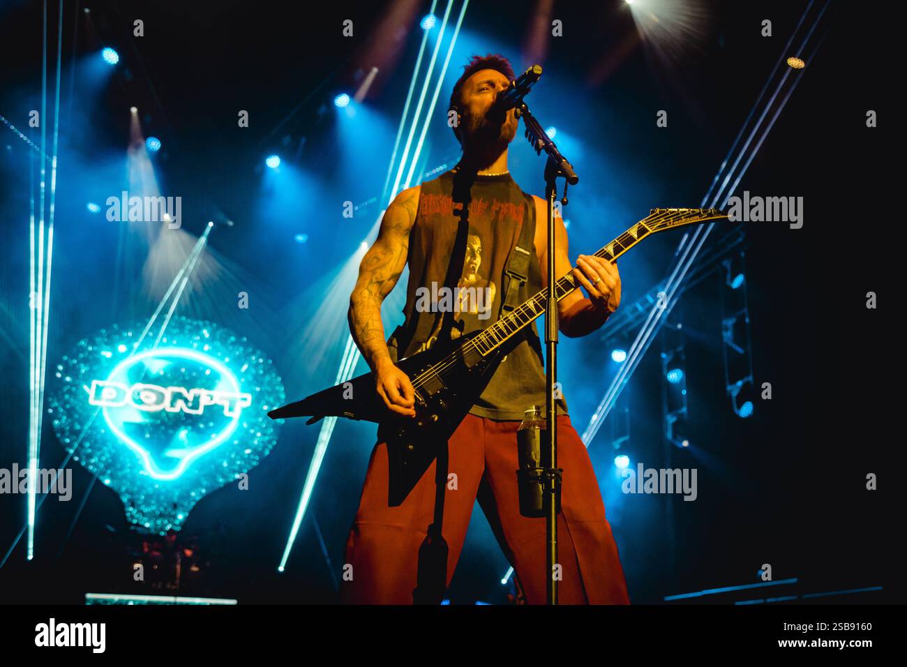 London, UK. 01st Feb, 2025. Matthew Tuck of Bullet for My Valentine ...