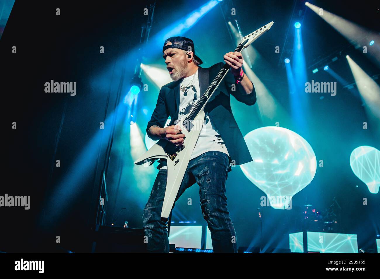 London, UK. 01st Feb, 2025. Michael Paget of Bullet for My Valentine ...
