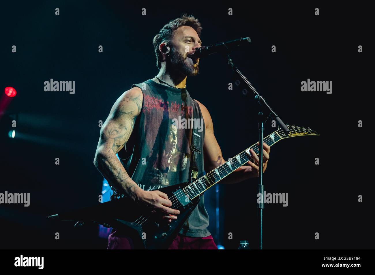 London, UK. 01st Feb, 2025. Matthew Tuck of Bullet for My Valentine ...