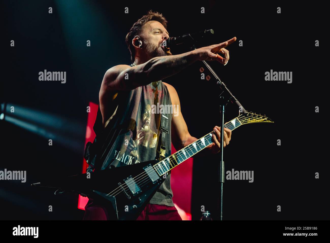 London, UK. 01st Feb, 2025. Matthew Tuck of Bullet for My Valentine ...