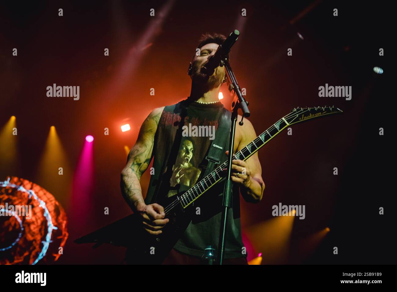 London, UK. 01st Feb, 2025. Matthew Tuck of Bullet for My Valentine ...