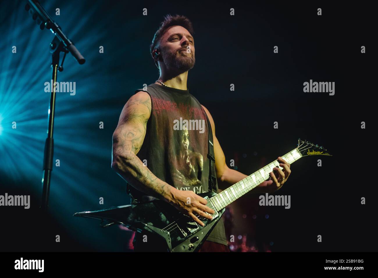 London, UK. 01st Feb, 2025. Matthew Tuck of Bullet for My Valentine ...