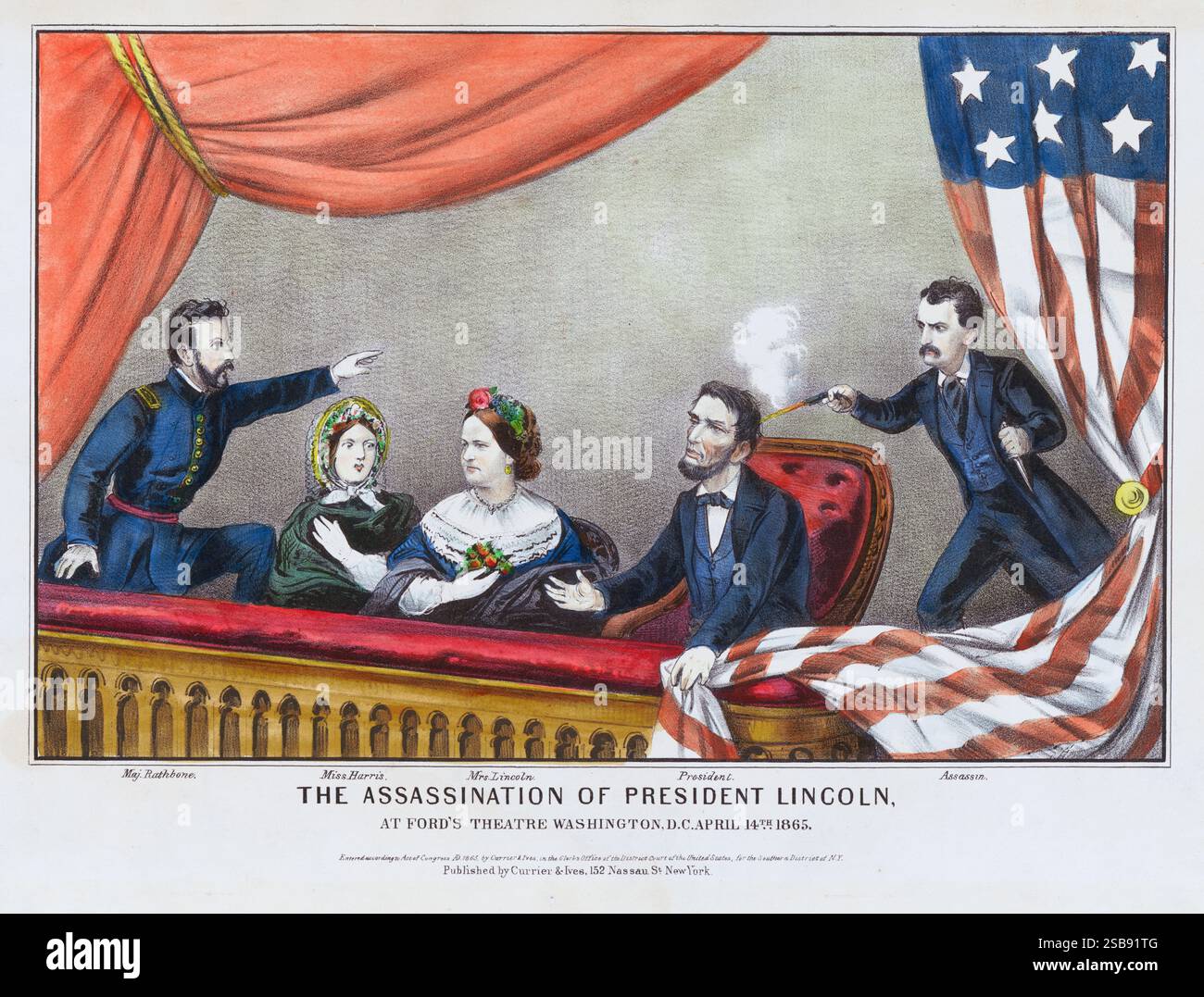 Assassination of President Lincoln Stock Photo - Alamy