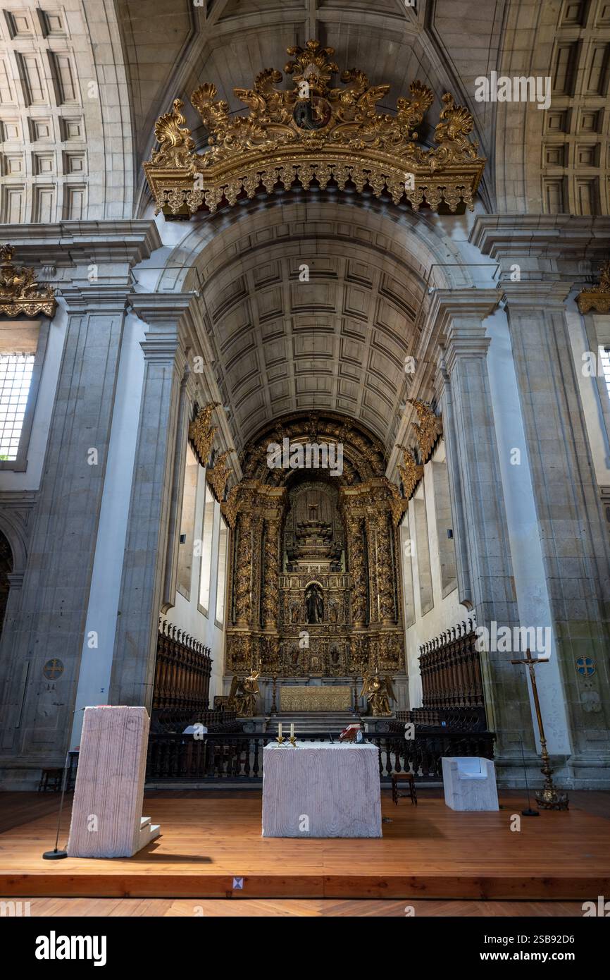 Porto, Portugal - Aug 10, 2024: Mosteiro de Sao Bento da Vitoria in the ...