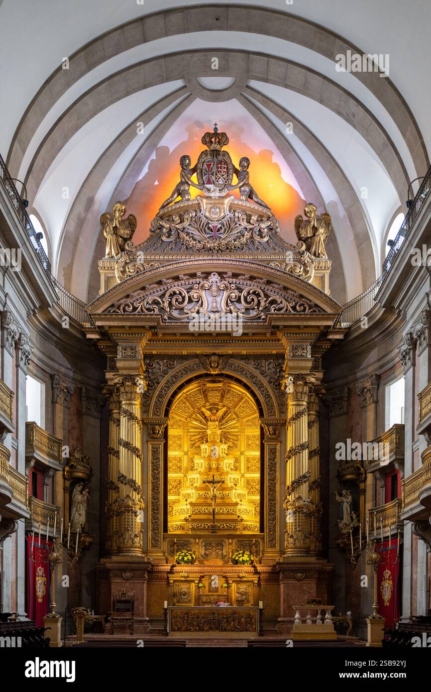 Porto, Portugal - Aug 11, 2024: The famous Trindade Church interior in ...
