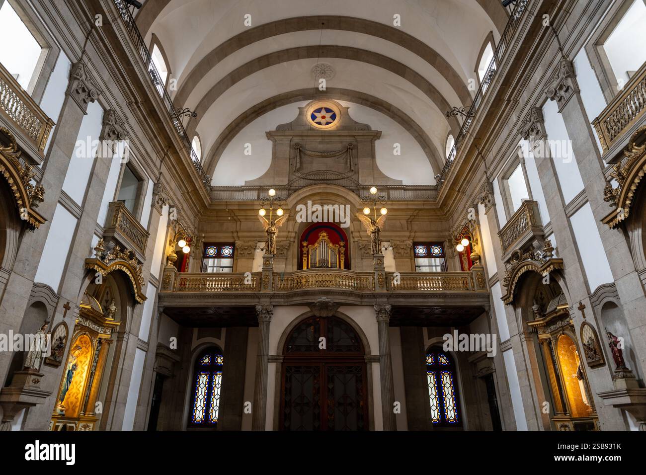 Porto, Portugal - Aug 11, 2024: The famous Trindade Church interior in ...