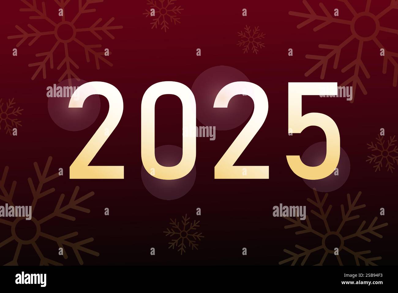 2025 handwritten text. Typography vector design for Happy New Year ...