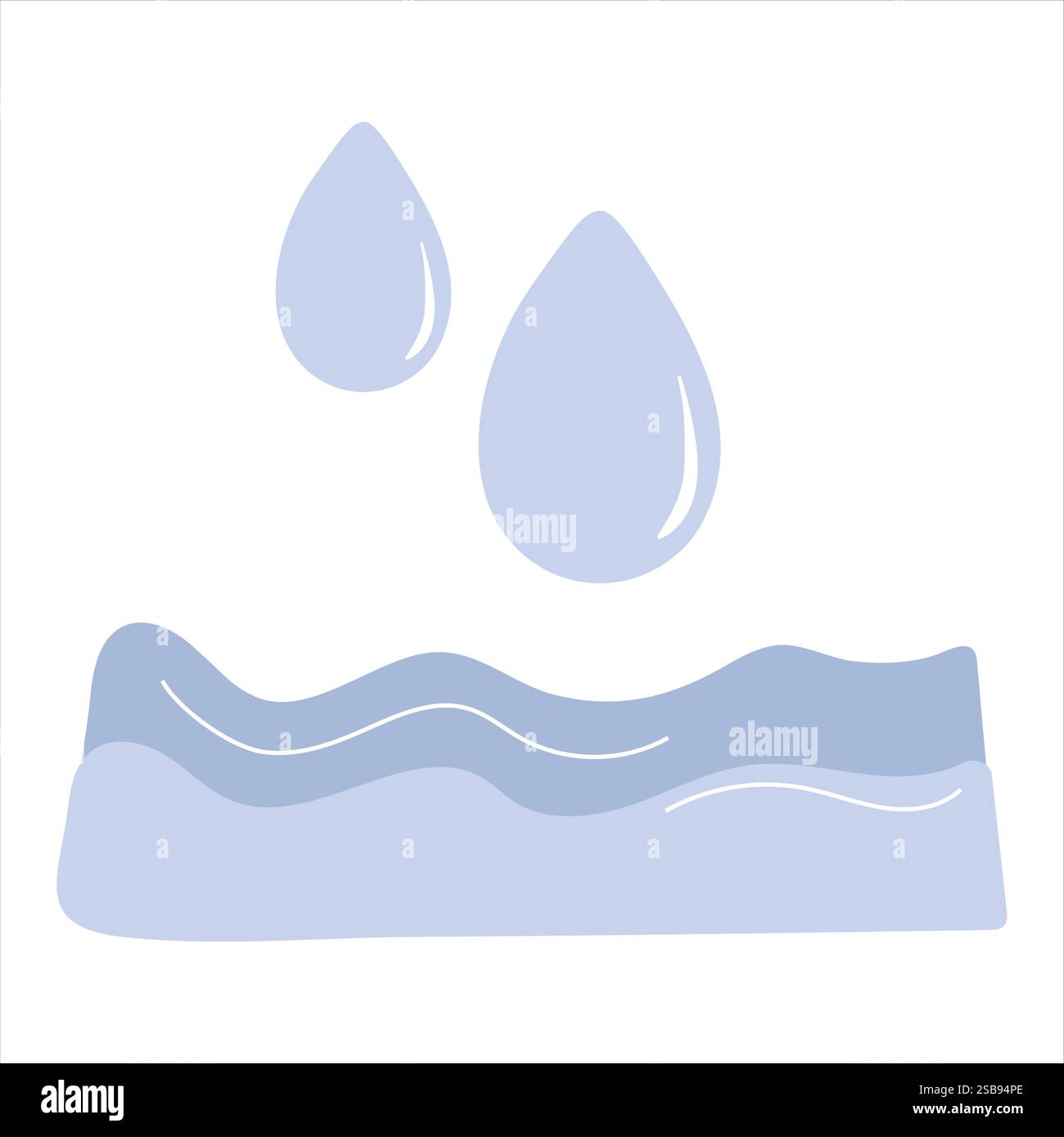 Calm ripples on water in Stock Vector Images - Alamy