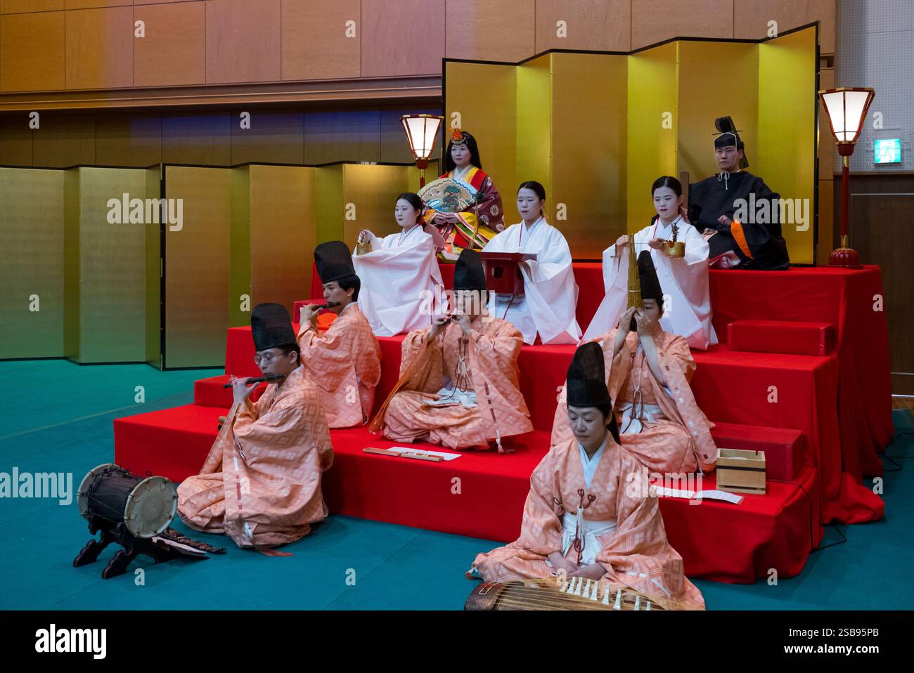 Human Hina Ningyo dolls enact the Girl's Day event taking place ...