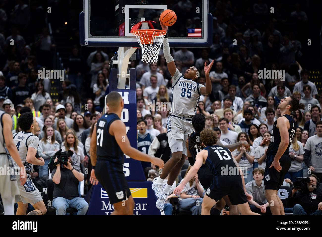 WASHINGTON, DC - JANUARY 31: Georgetown Hoyas forward Thomas Sorber (35 ...