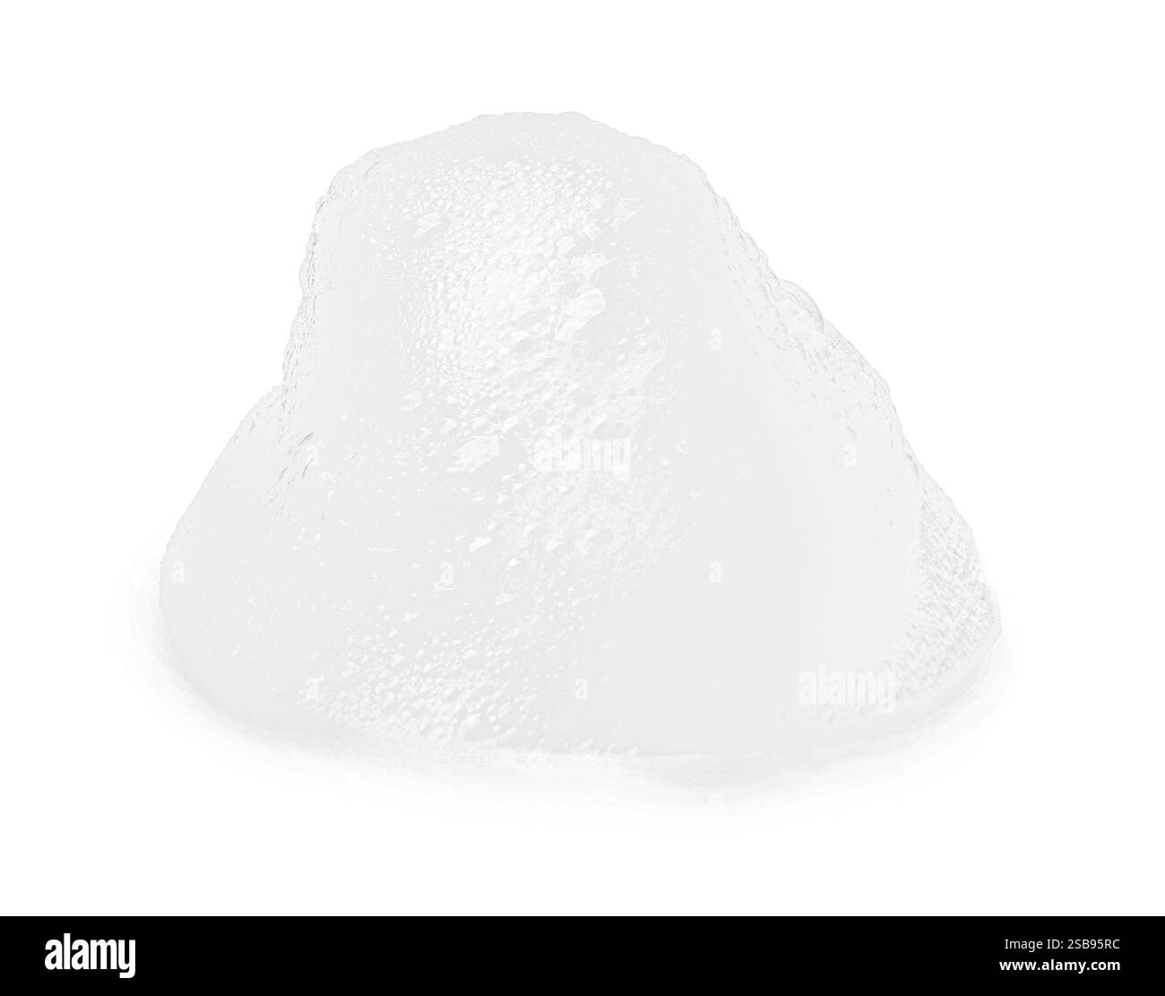 Soap fluffy foam isolated Black and White Stock Photos & Images - Alamy