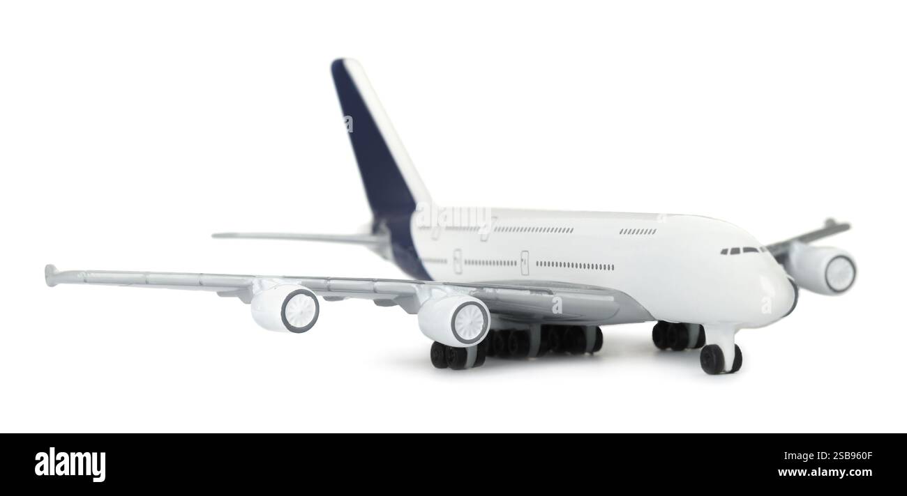 One model of plane isolated on white Stock Photo - Alamy