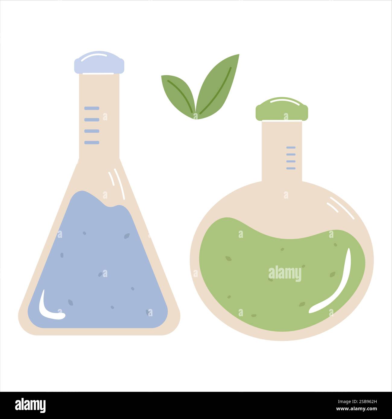 Test tubes beakers mixing Stock Vector Images - Alamy