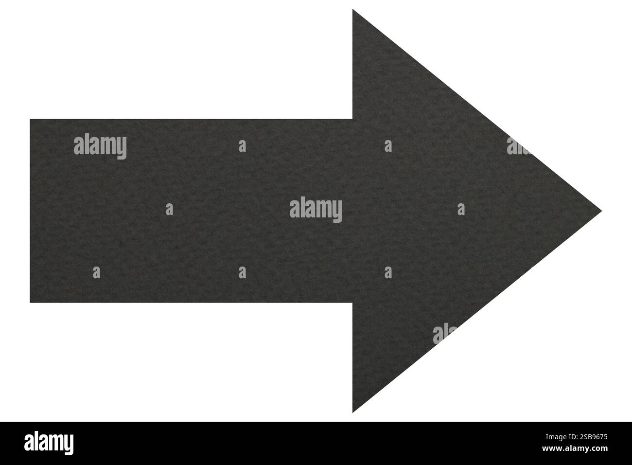 Arrow with texture of dark grey paper isolated on white Stock Photo - Alamy