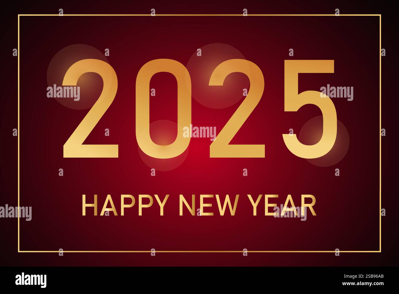 2025 handwritten text. Typography vector design for Happy New Year ...