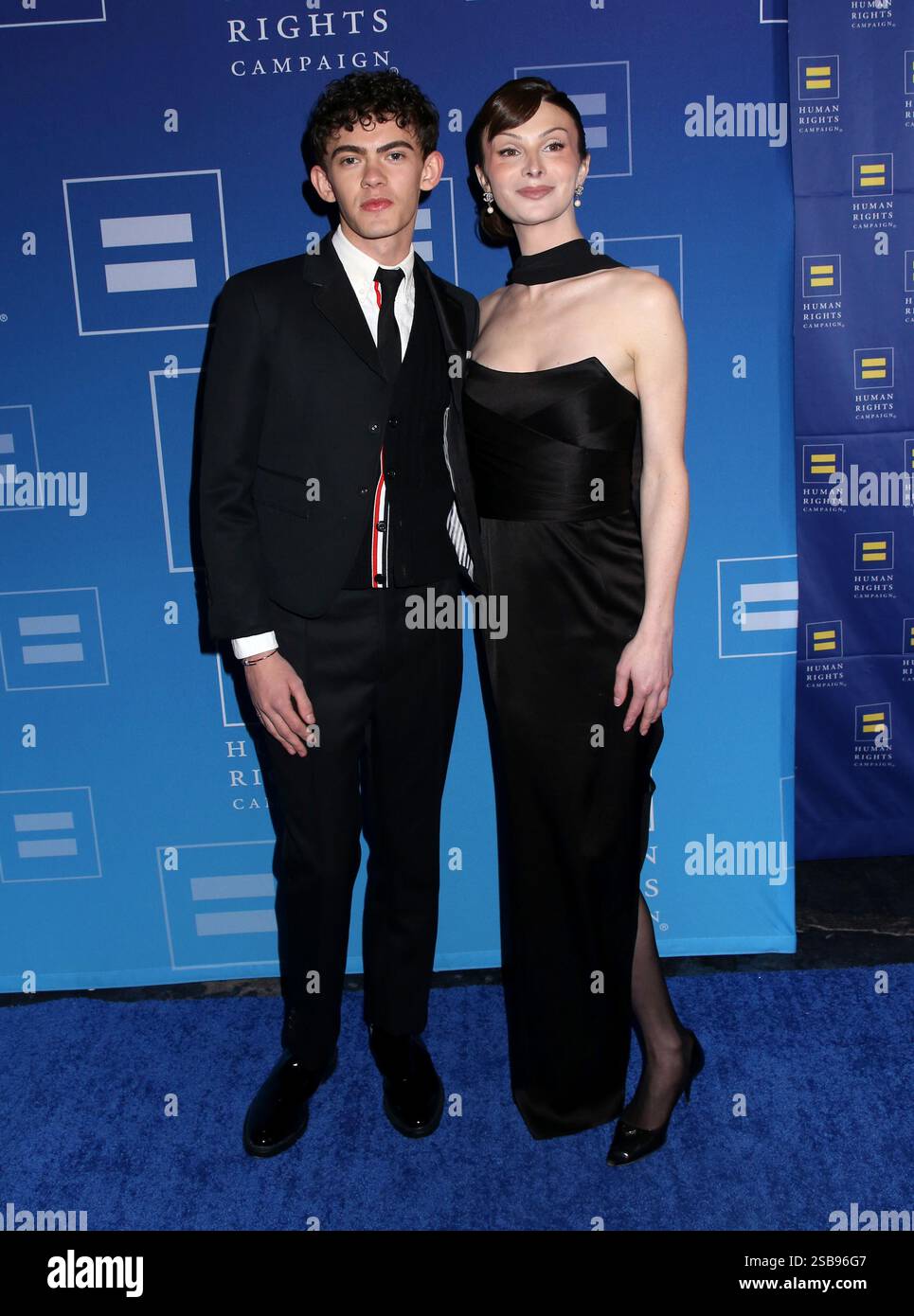 New York City, USA. 01st Feb, 2025. Joe Locke and Dylan Mulvaney ...