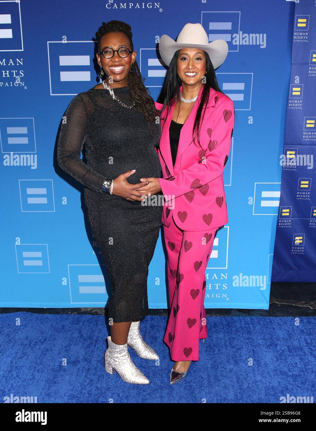 New York City, USA. 01st Feb, 2025. Kelley Robinson and Becky George ...
