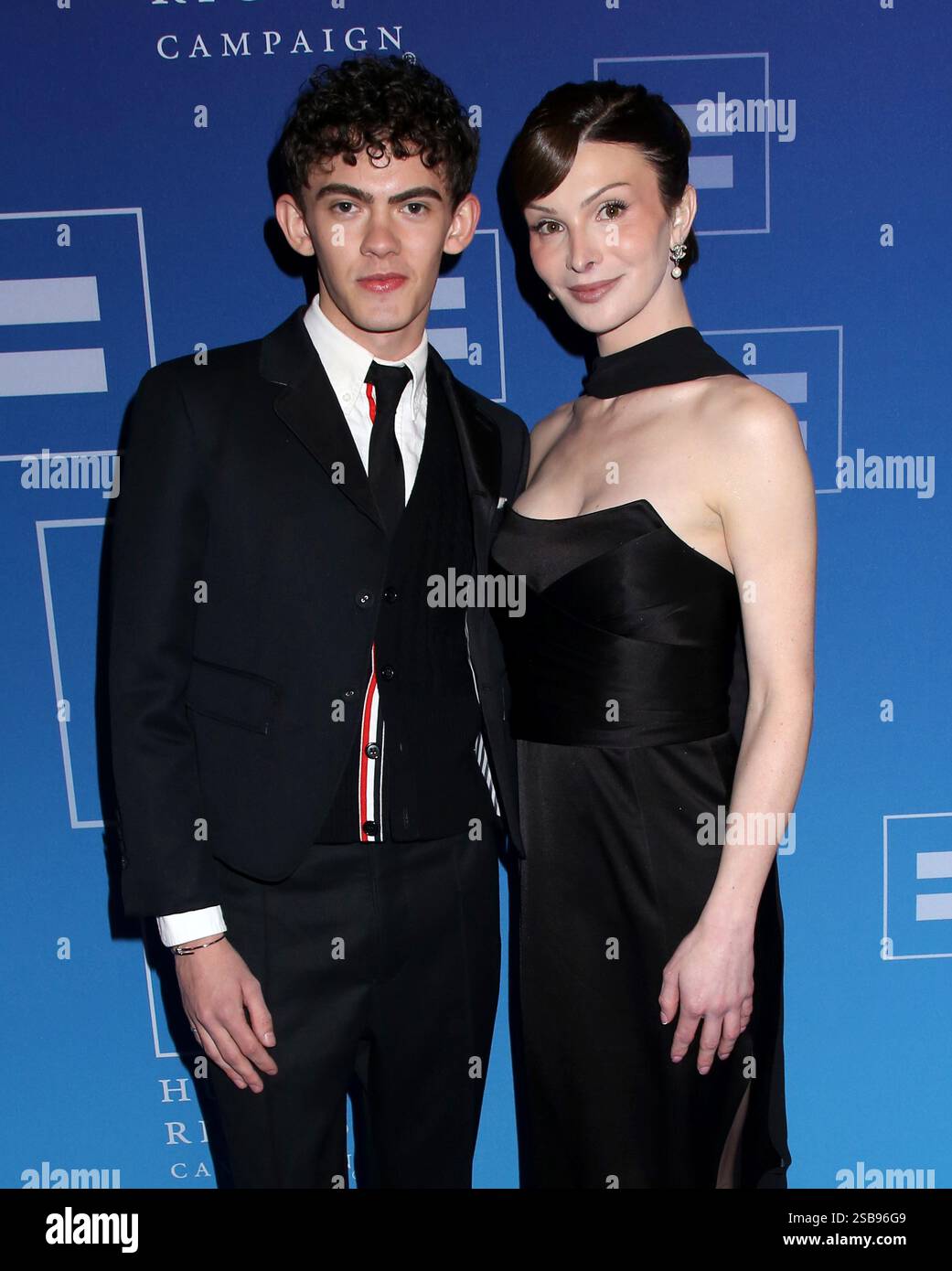 New York City, USA. 01st Feb, 2025. Joe Locke and Dylan Mulvaney ...