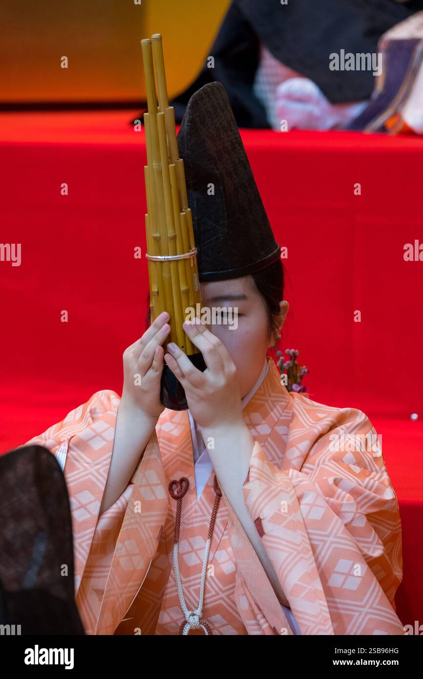 Human Hina Ningyo dolls enact the Girl's Day event taking place ...