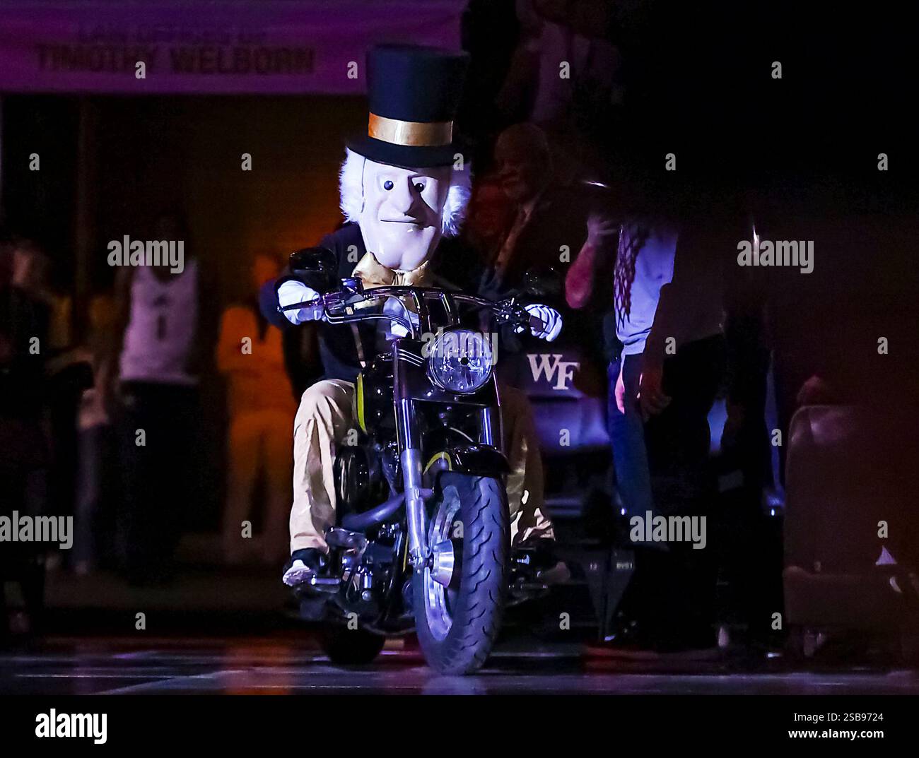 February 1, 2024: Demon Decon mascot at pregame. NCAA basketball game ...