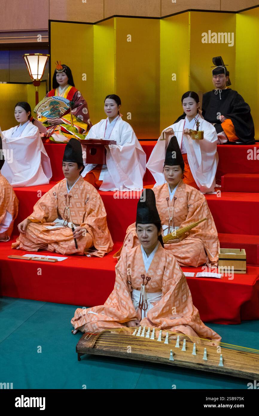 Human Hina Ningyo dolls enact the Girl's Day event taking place ...