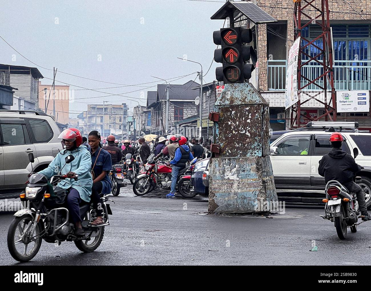 Goma. 1st Feb, 2025. This photo taken with a mobile phone on Feb. 1 ...