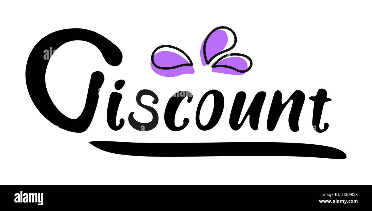 Creative logo design featuring purple accents for discount brand ...