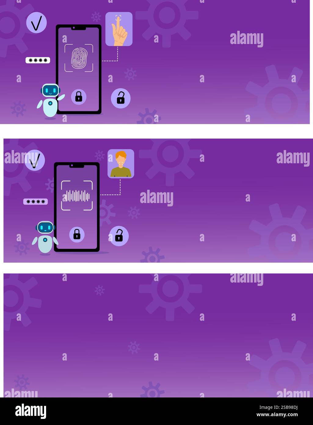 Voice Recognition Authentication On Smartphone Stock Vector Image & Art ...