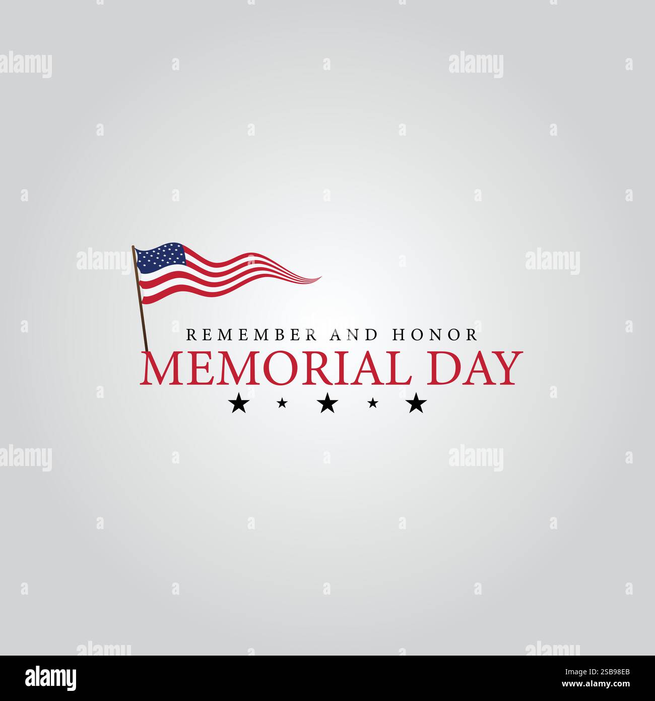 Honoring Our Heroes Memorial Day Reflections Stock Vector Image & Art ...