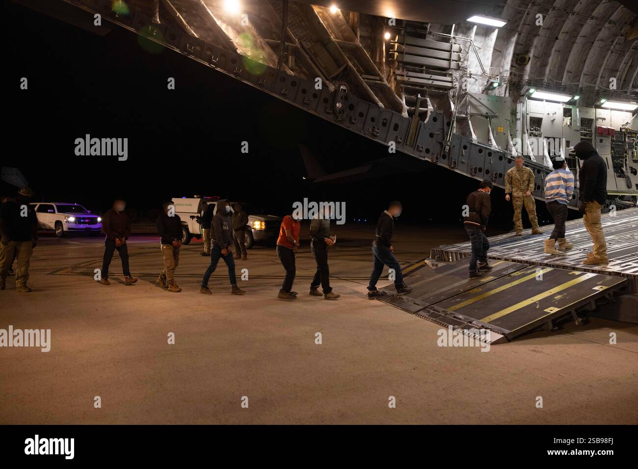 Illegal aliens are returned to their country of origin, Jan. 23, 2025 ...