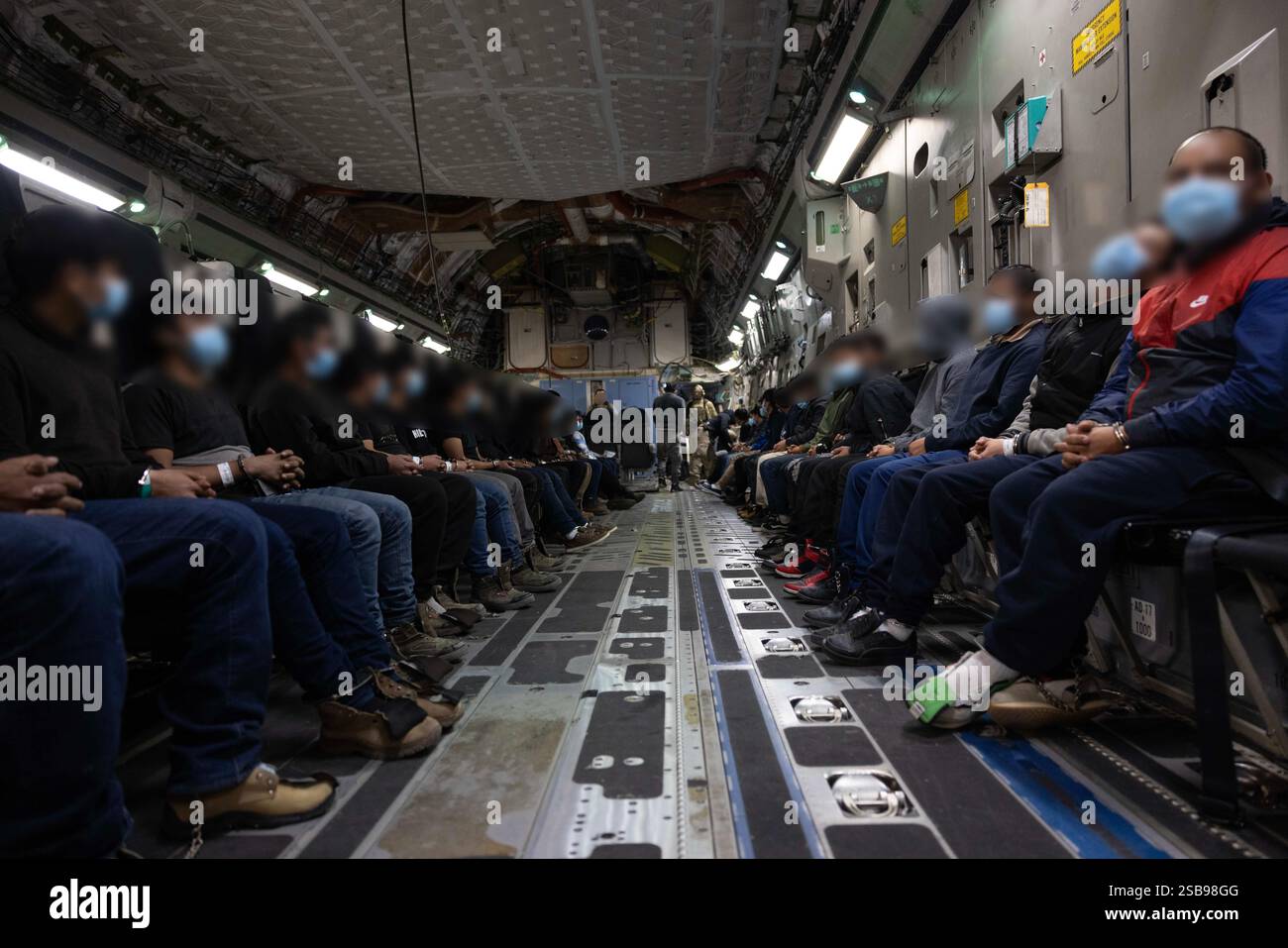 Illegal aliens are returned to their country of origin, Jan. 23, 2025 ...