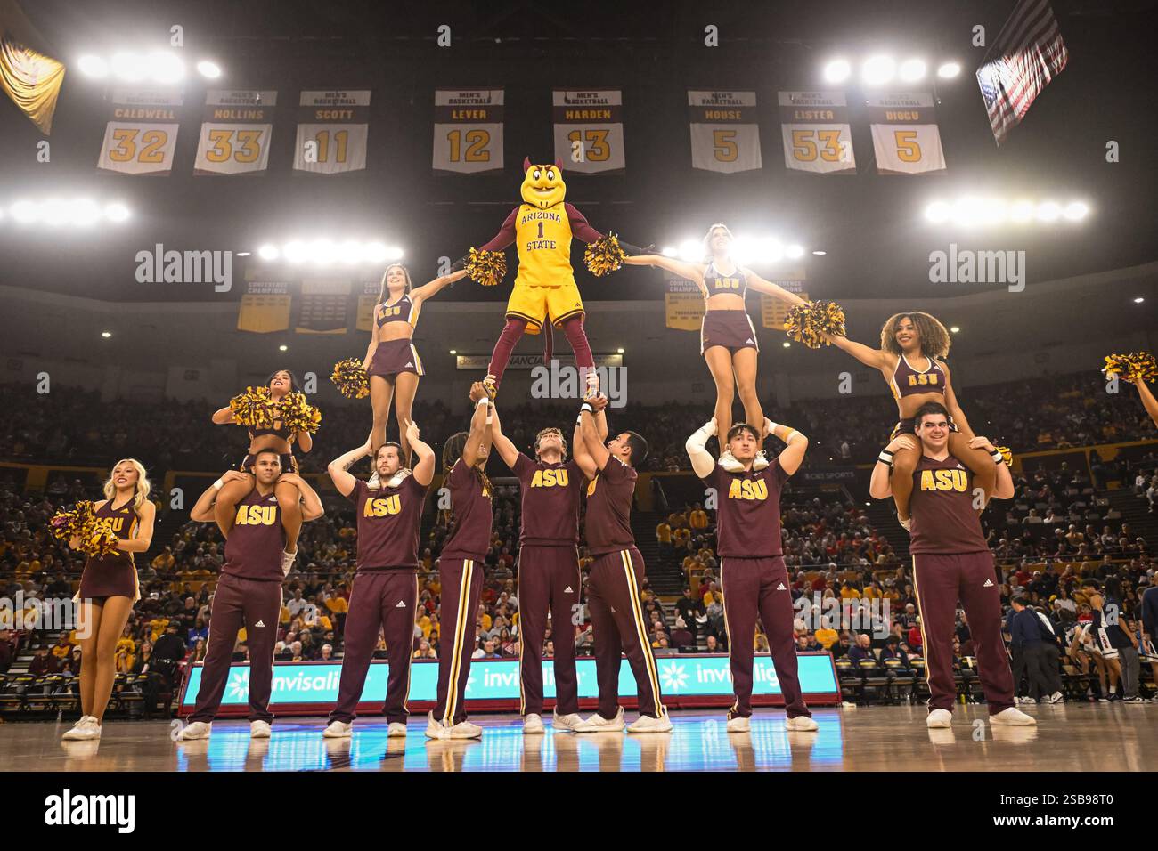 Tempe, Arizona, USA. 31st Jan 2025. Arizona State Sun Devils spirit ...