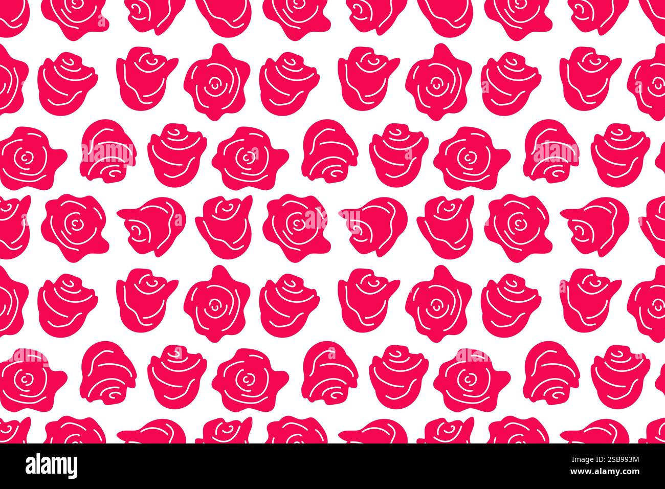 Colorful rose pattern showcasing vibrant floral design on a white ...
