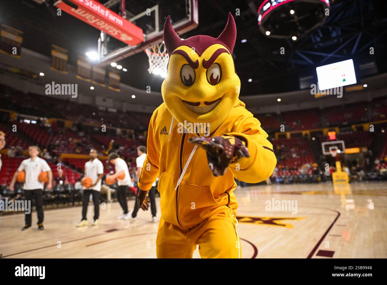 Tempe, United States. 31st Jan, 2025. Arizona State Sun Devils mascot ...