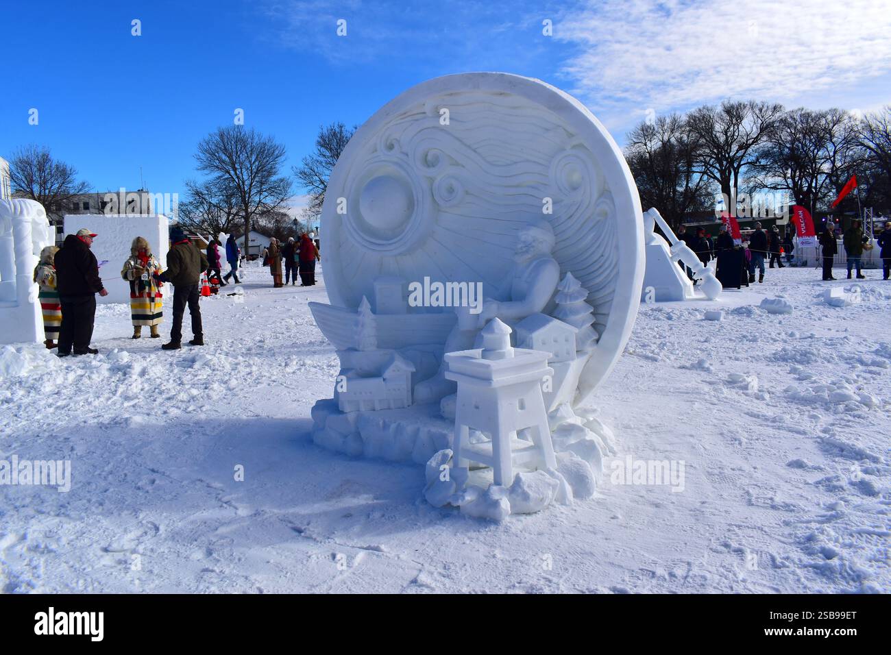 St Paul, Minnesota, USA - January 26, 2025: Saint Paul Winter Carnival ...