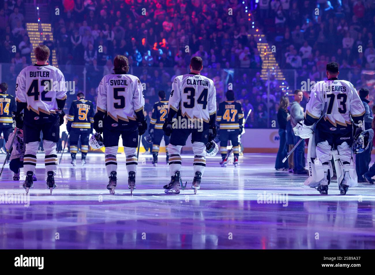CLEVELAND, OH - FEBRUARY 01: Cleveland Monsters right wing Cameron ...