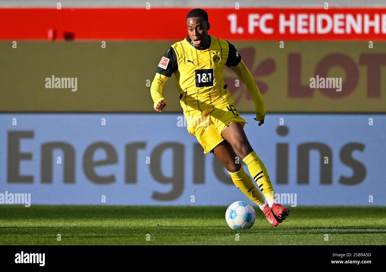 Heidenheim, Deutschland. 01st Feb, 2025. Jamie Bynoe-Gittens Borussia ...