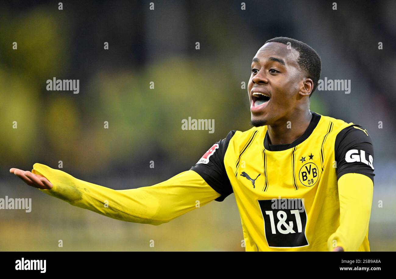 Heidenheim, Deutschland. 01st Feb, 2025. Jamie Bynoe-Gittens Borussia ...