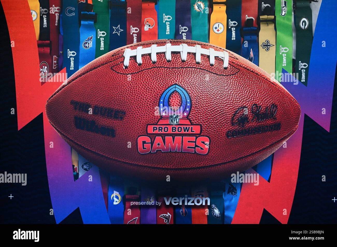 NFL Pro Bowl Games signage is viewed at Camping World Stadium, Saturday ...