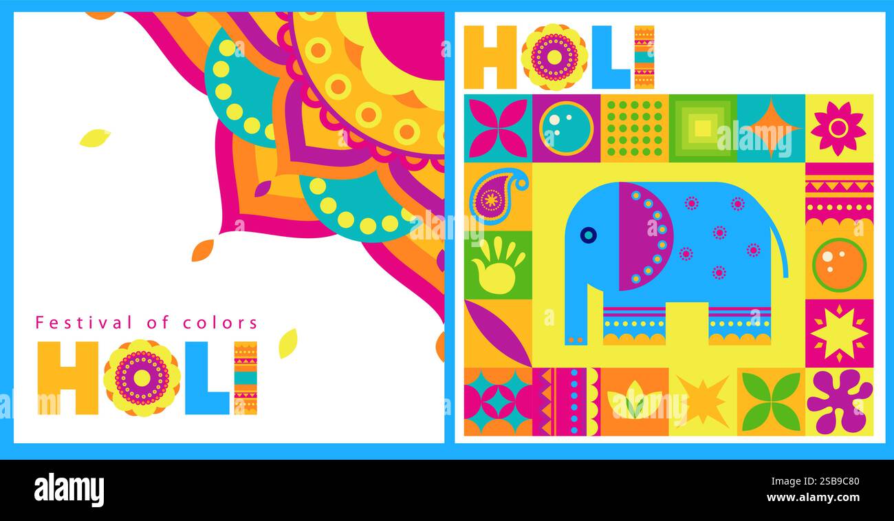 Vibrant Holi Celebration Graphics vector Stock Vector Image & Art - Alamy